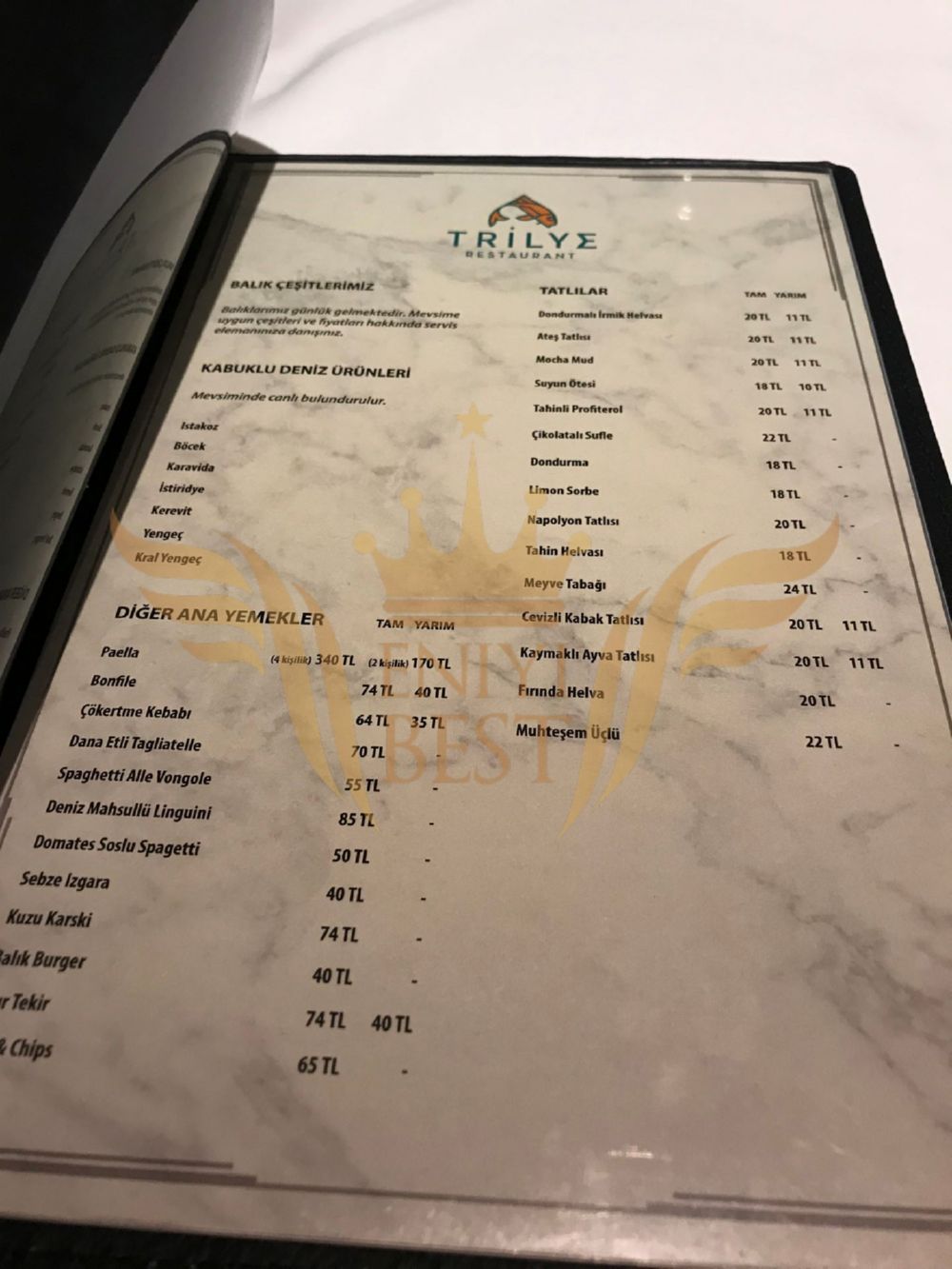 Trilye Restoran | Enİyi.Best